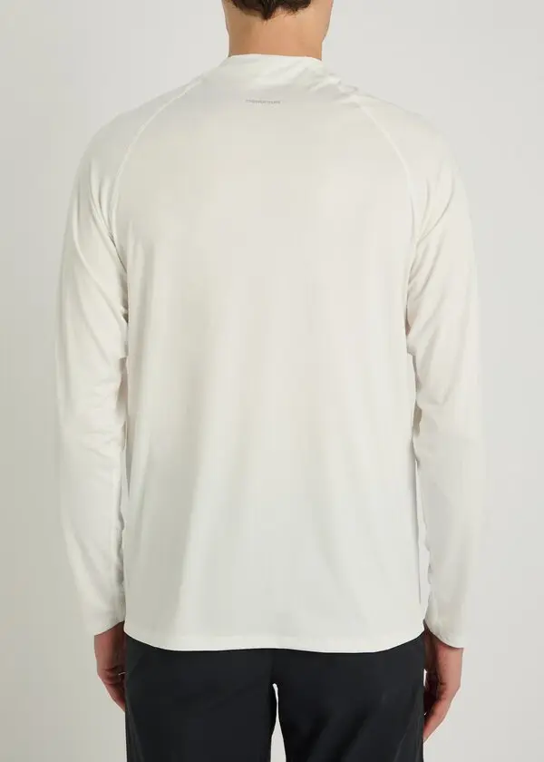 CONDITION Core Quarter-zip Stretch-jersey Top
