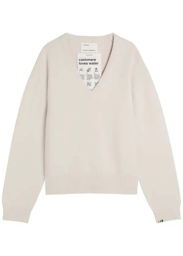 Extreme Cashmere N°457 Jack V-neck Cashmere-blend Jumper