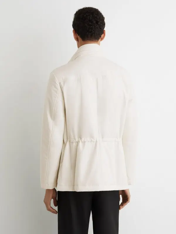 REISS Cotton-blend Padded Four-pocket Jacket - Stone
