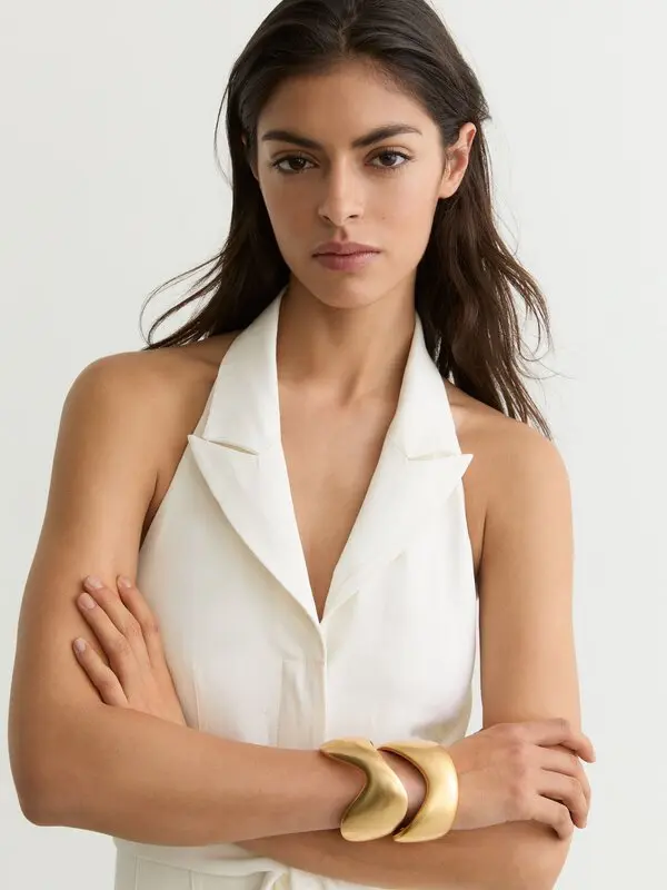 REISS Taya Linen Wide-leg Jumpsuit - Ivory