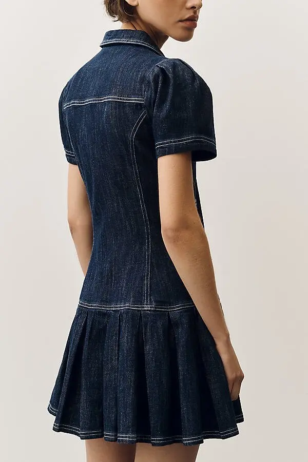 PILCRO Denim Peacoat Mini Dress
