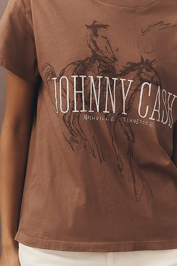 LETLUV Johnny Cash Graphic T-shirt