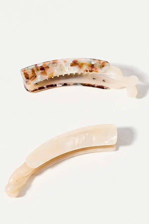 Anthropologie Resin Claw Clip - Auburn
