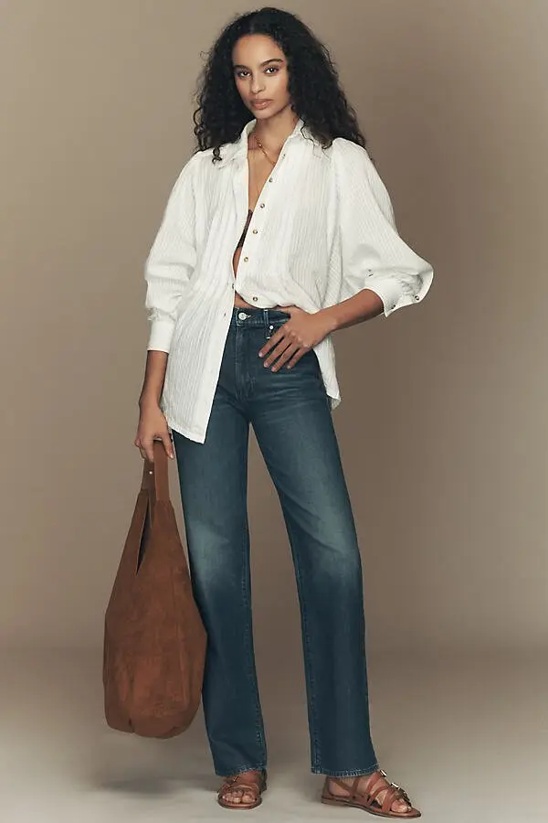 MOTHER Kick It High-rise Straight-leg Jeans - Which Is Witch