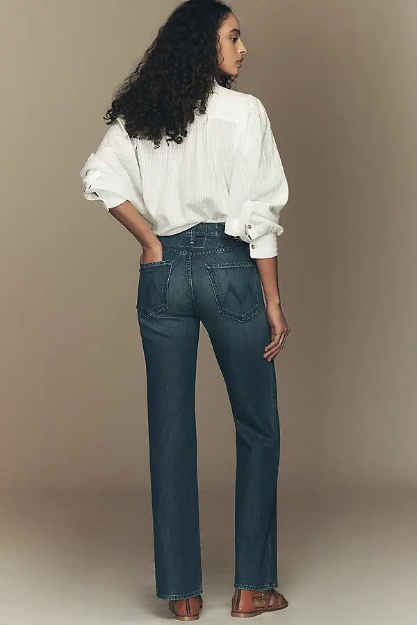 MOTHER Kick It High-rise Straight-leg Jeans - Which Is Witch