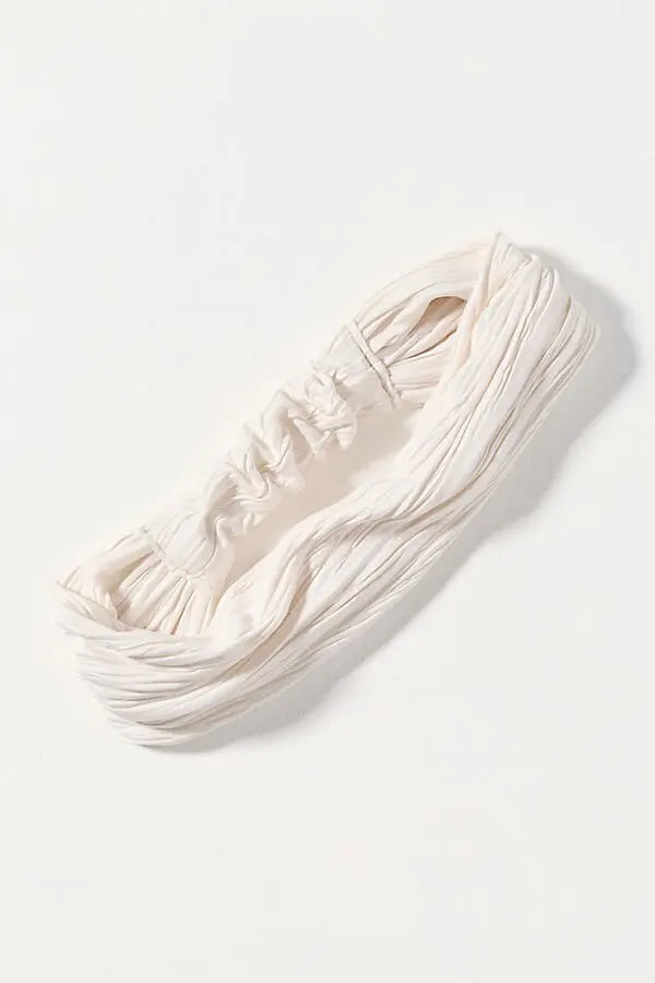 Anthropologie Scrunchie Hair Band - White