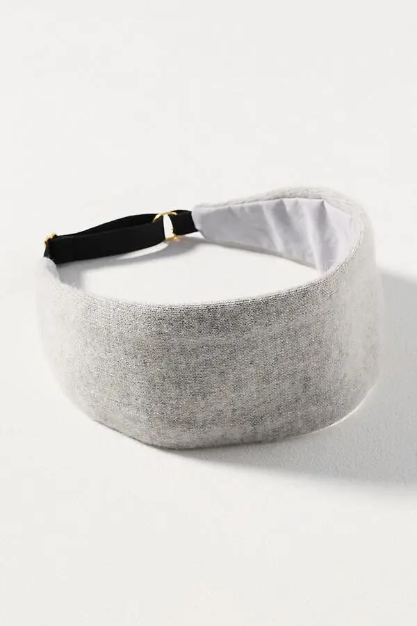 LELET NY Annika Cashmere Hair Band - Heather Grey