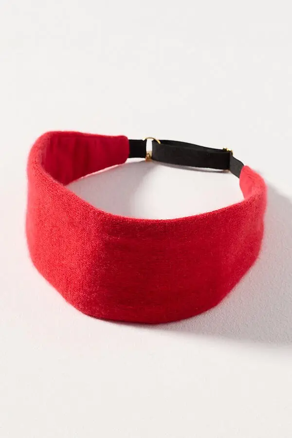 LELET NY Annika Cashmere Hair Band - Ruby Red