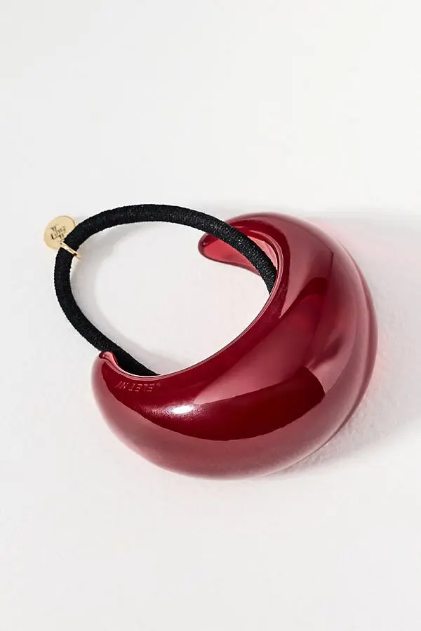 LELET NY Jelly Dome Pony Cuff Hair Tie - Cherry
