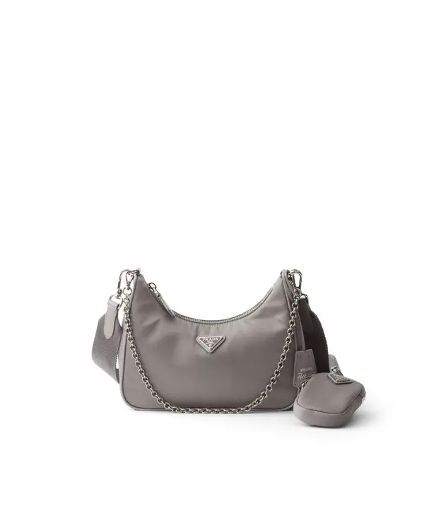 Prada Re-edition 2005 Re-nylon Bag - Cloudy Gray