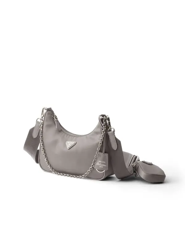 Prada Re-edition 2005 Re-nylon Bag - Cloudy Gray