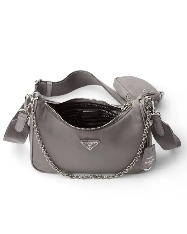 Prada Re-edition 2005 Re-nylon Bag - Cloudy Gray