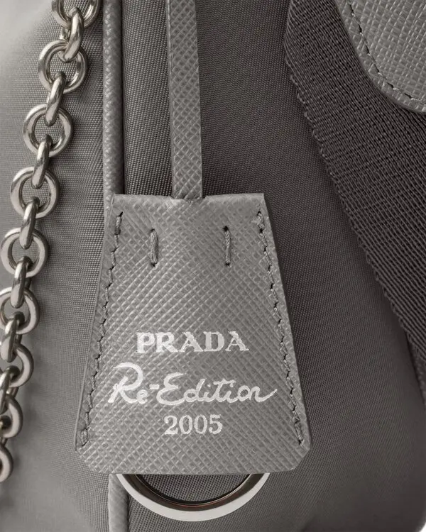 Prada Re-edition 2005 Re-nylon Bag - Cloudy Gray