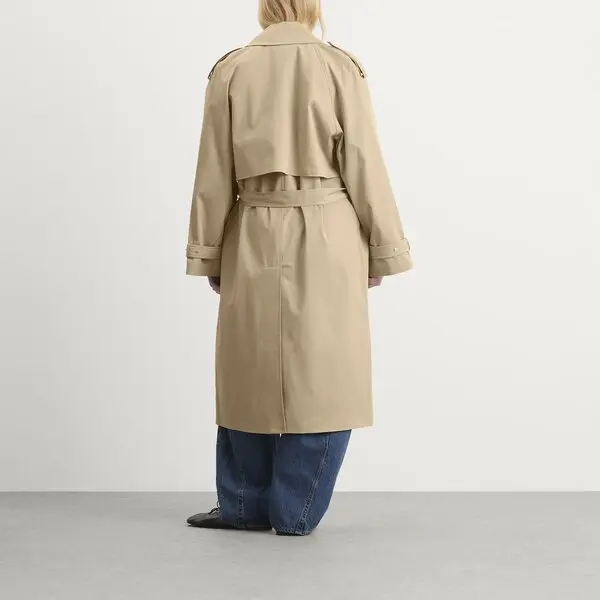 ANINE BING Rickie Maxi Trench Coat - Beige