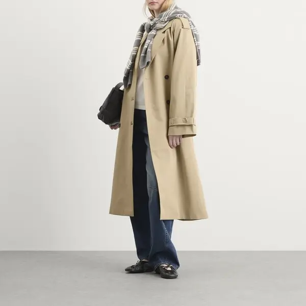ANINE BING Rickie Maxi Trench Coat - Beige