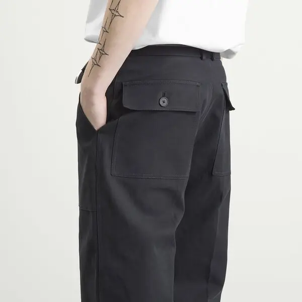 Studio Nicholson Cotton Wide-leg Trousers