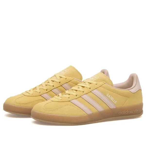 Adidas Gazelle Indoor Sneakers - Almost Yellow/Wonder Quartz/Gum |  Editorialist