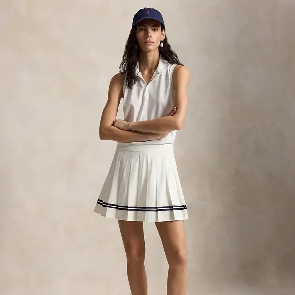 Ralph Lauren Pleated A-line Performance Skort