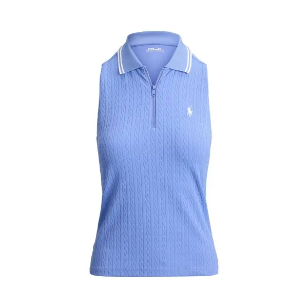 Ralph Lauren Slim Fit Sleeveless Racerback Polo Shirt
