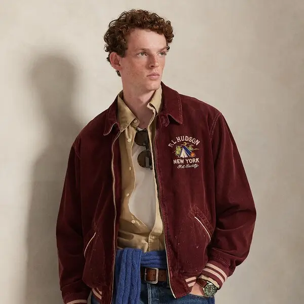 Ralph Lauren Corduroy Graphic Track Jacket