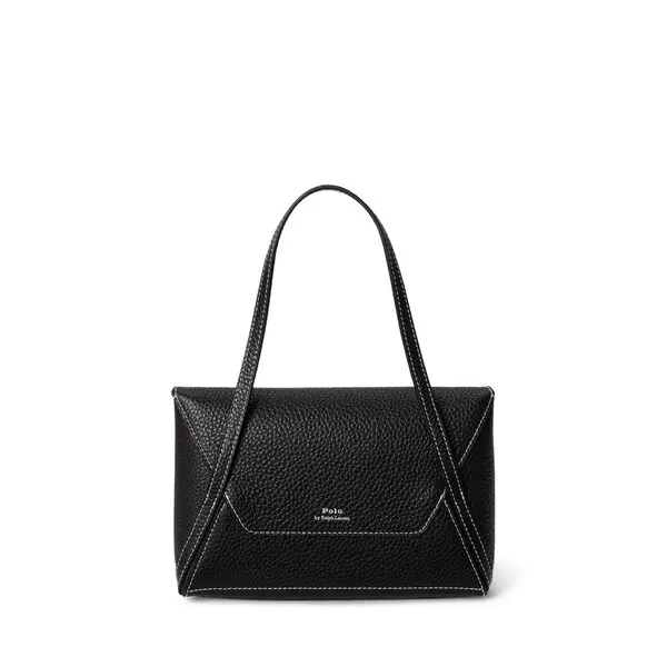 Ralph Lauren Polo Play Leather Mini Envelope Bag - Black