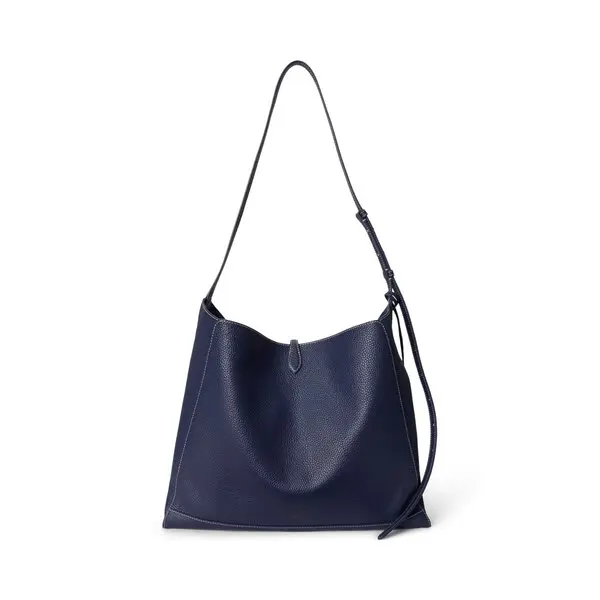 Ralph Lauren Polo Play Leather Messenger Bag - Ink