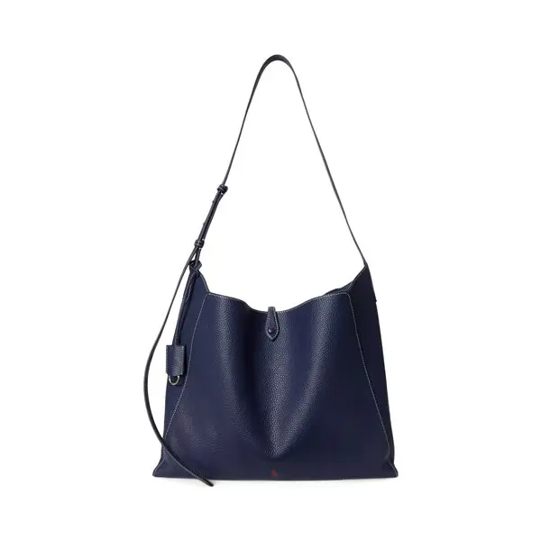 Ralph Lauren Polo Play Leather Messenger Bag - Ink
