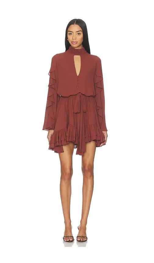 Alexis Giovanna Dress - Brown
