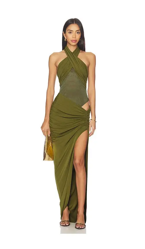 Nbd Meena Maxi Dress - Green