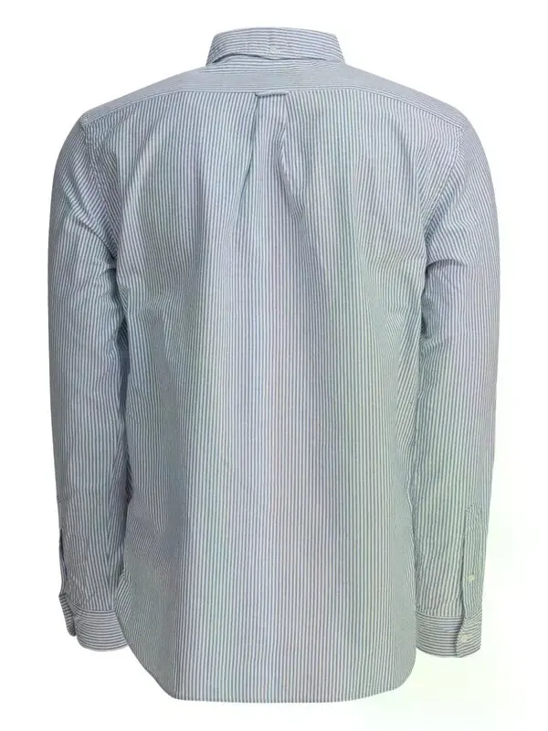 BEAMS B.d. Striped Chest-pocket Shirt