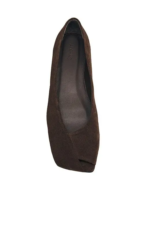ALOHAS Katia Suede Ballet Flat - Chocolate