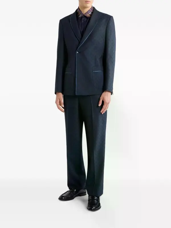 Etro Shawl-collar Jacquard Blazer