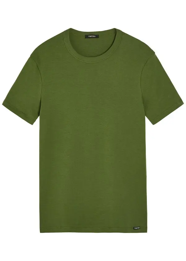 TOM FORD Crew-neck Stretch-cotton T-shirt