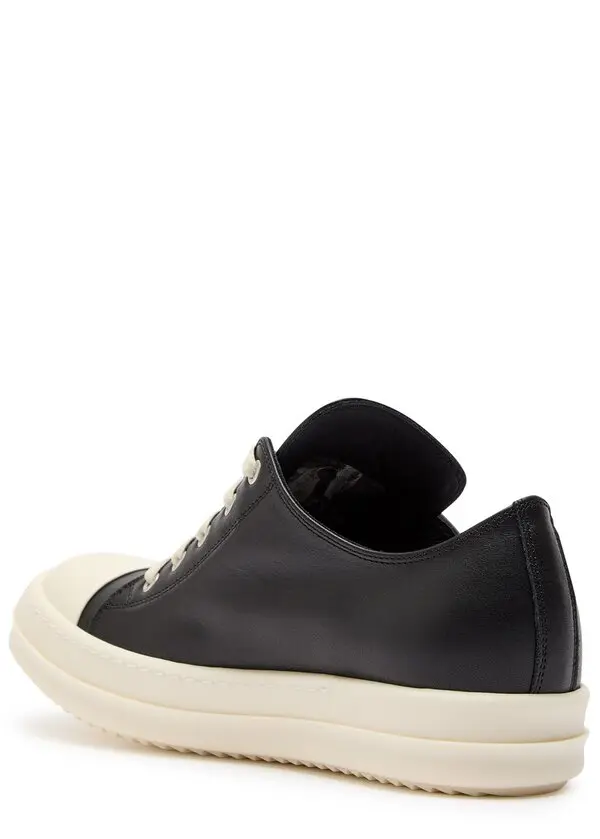 Rick Owens Leather Low-top Sneakers