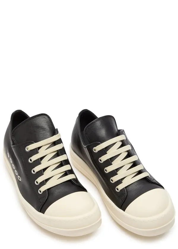 Rick Owens Leather Low-top Sneakers