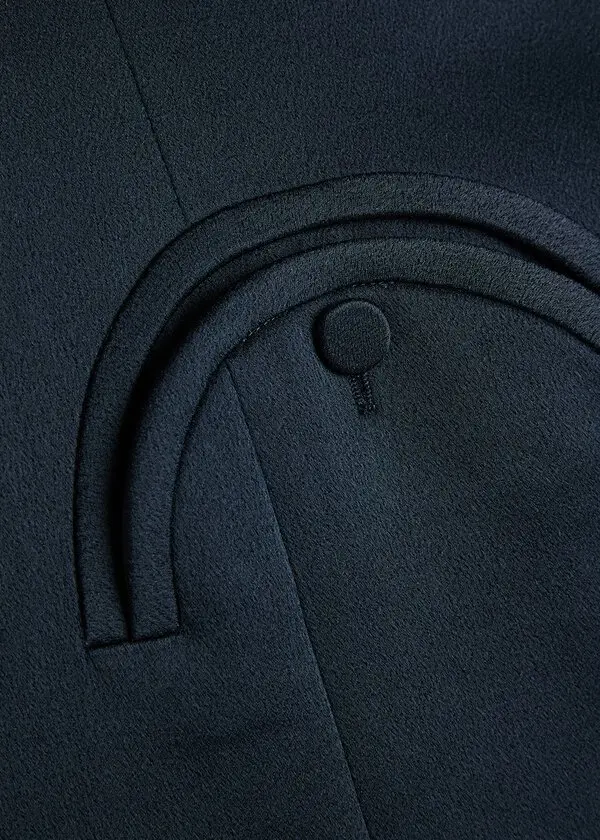 BLAZÉ MILANO Everynight Double-breasted Satin Blazer - Dark Blue