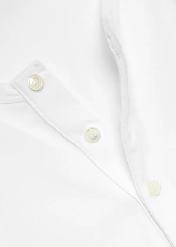 TOM FORD Henley Stretch-cotton Top - White