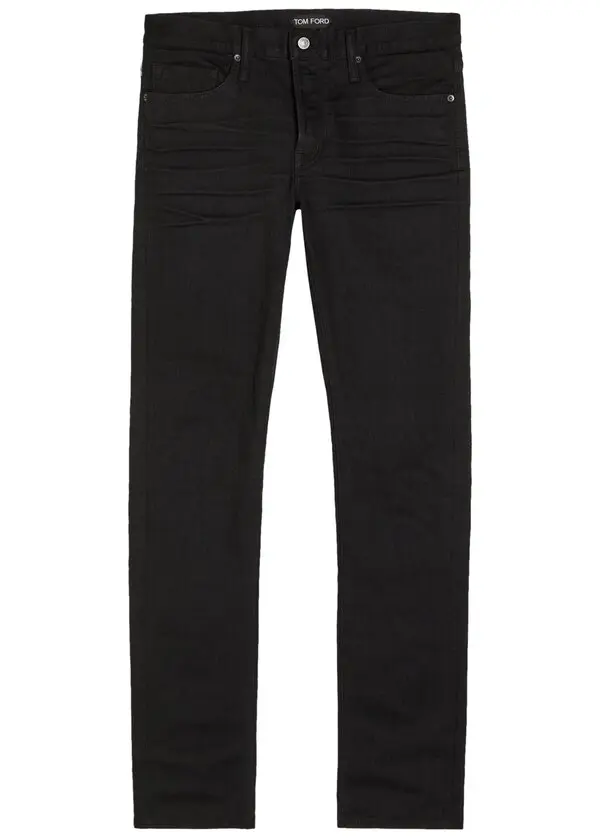 TOM FORD Straight-leg Denim Jeans - Black