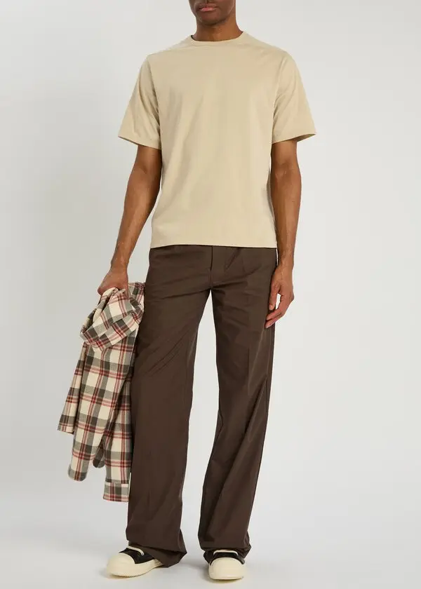 Rick Owens Brad Cotton T-shirt - Sand