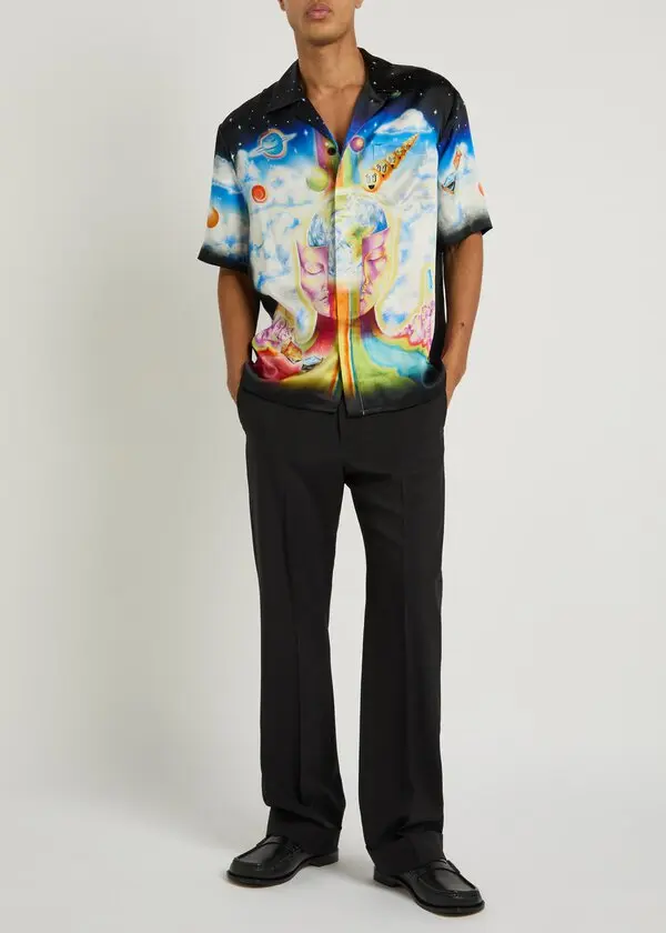 Casablanca The Essential Experience Printed Silk Shirt - Multicoloured 1