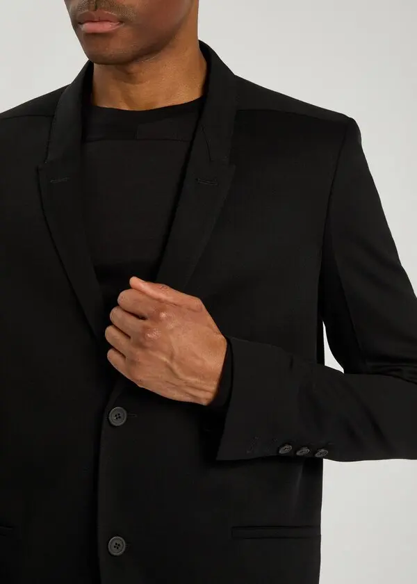 Rick Owens Concordian Wool Blazer - Black