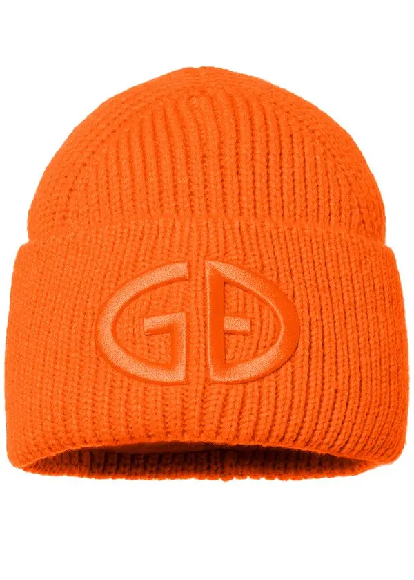 Goldbergh Rib Knit Beanie - Orange