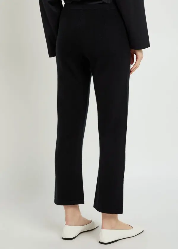Extreme Cashmere N°461 Wander Cashmere-blend Trousers - Black