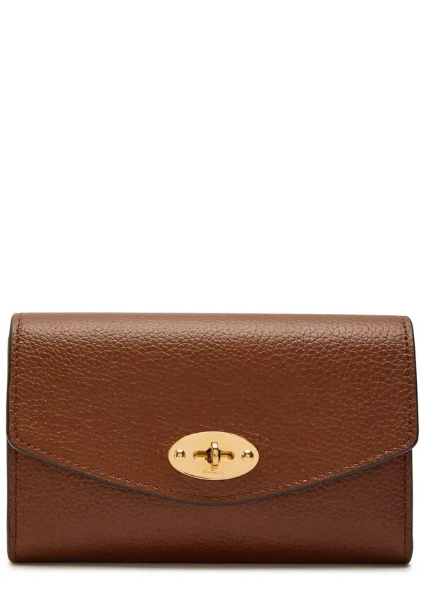 Mulberry Darley Medium Grained Leather Wallet - Tan