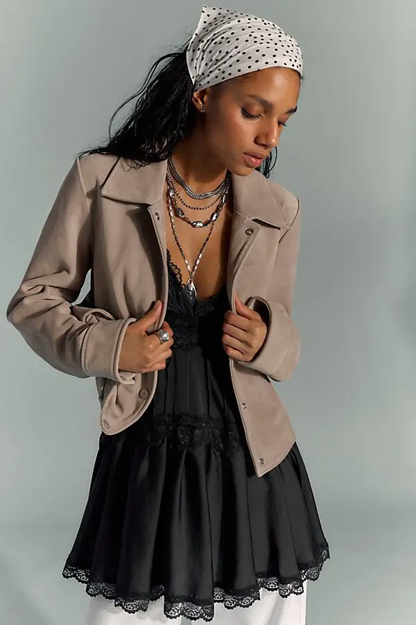 Free People Olivia Suede Jacket