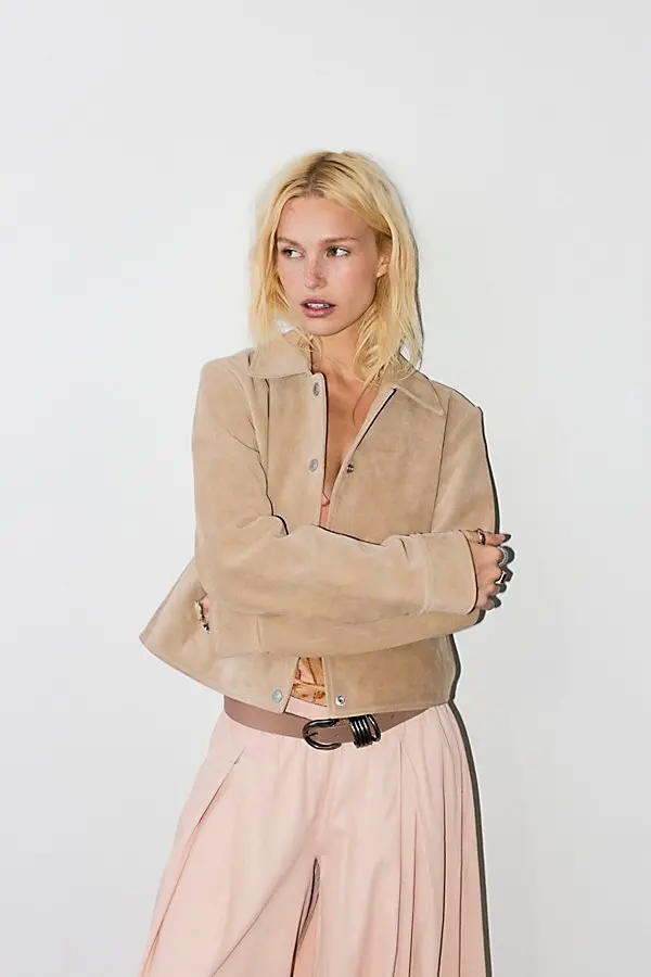 Free People Olivia Suede Jacket