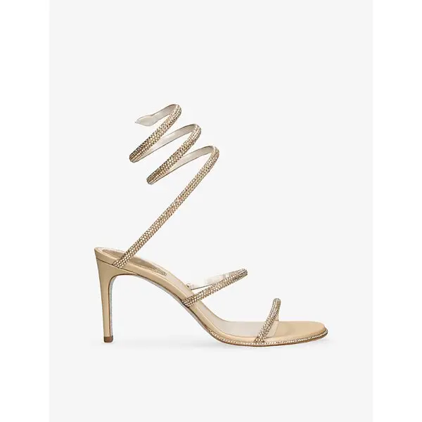 Rene Caovilla Cleo 80 Leather Heeled Sandals