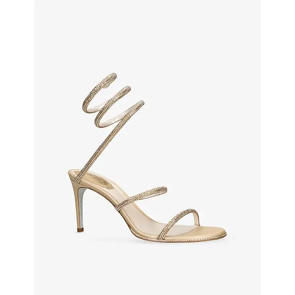 Rene Caovilla Cleo 80 Leather Heeled Sandals