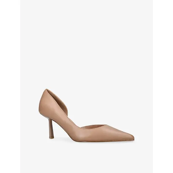 Steve Madden Leather Heeled Courts - Camel