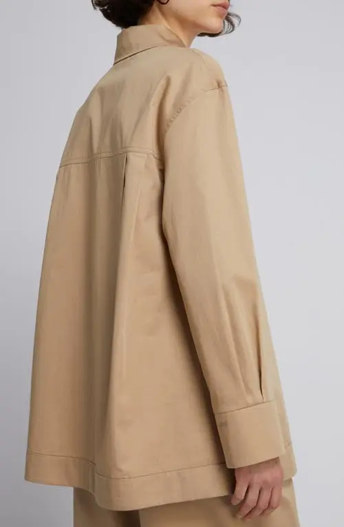 MM BY MAX MARA Abano Oversize Long Sleeve Cotton Shirt